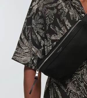 Saint Laurent Leather Trimmed Belt Bag