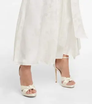 JIMMY CHOO Rosie 120 Satin Sandals