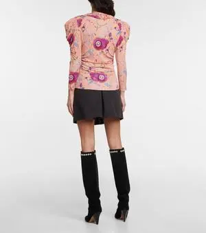 Isabel Marant Étoile Jen Floral Velvet Top