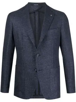 Tagliatore Single-breasted Wool-linen Blazer