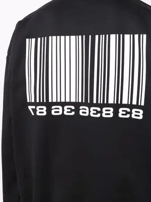 VTMNTS Bar-code Print Sweatshirt