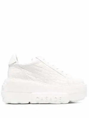 Croc Effect Sneakers For Women
