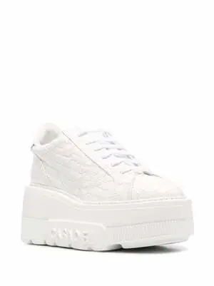 Casadei Nexus Lacroc Platform Sneakers - White