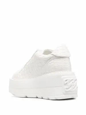 Casadei Nexus Lacroc Platform Sneakers - White