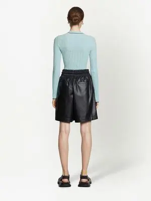 Proenza Schouler White Label Cut-out Bouclé Knit Top
