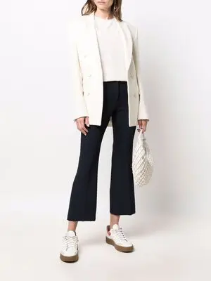Seventy Cropped Tailored Trousers - Blue
