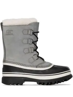 Sorel Caribou Leather Boots - Grey