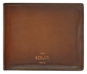 Berluti Venezia Leather Billfold Wallet - Brown