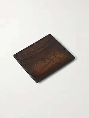 Berluti Bambou Scritto Venezia Leather Cardholder