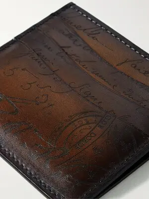 Berluti Bambou Scritto Venezia Leather Cardholder