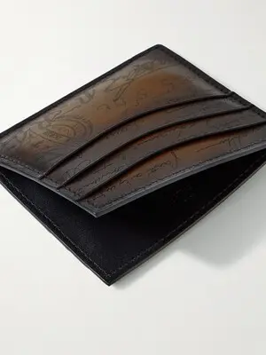 Berluti Bambou Scritto Venezia Leather Cardholder