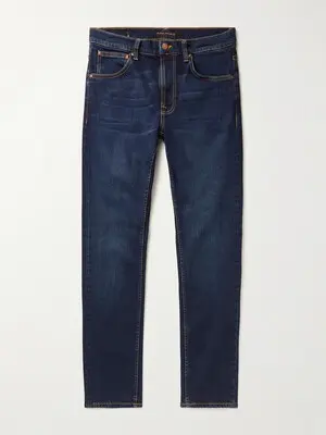 Nudie Jeans Lean Dean Slim-fit Organic Jeans - Blue