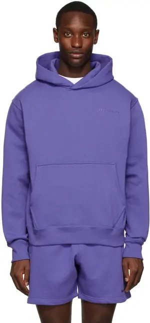 ADIDAS X HUMANRACE BY PHARRELL WILLIAMS Adidas X Humanrace By Pharrell Williams Purple Basics Hoodie - Purple