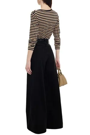 Rag & Bone Ruch Highrise Wideleg Jeans - Black