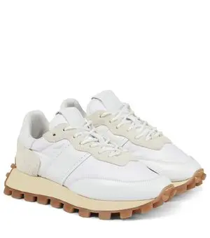 TOD'S Suede And Leather-paneled Sneakers