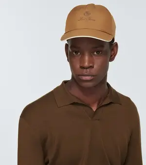 Loro Piana Embroidered Cap - Brown