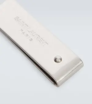 Saint Laurent Metal Money Clip - Silver