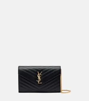 Saint Laurent Cassandre Matelassé Leather Bag - Black
