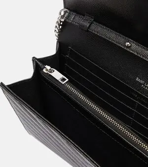 Saint Laurent Cassandre Matelassé Leather Bag - Black