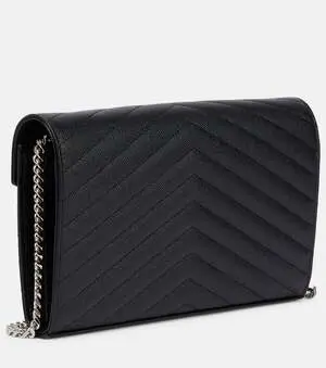 Saint Laurent Cassandre Matelassé Leather Bag - Black