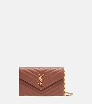 Saint Laurent Cassandre Matelassé Leather Bag - Pink