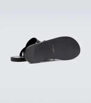 Saint Laurent Culver Leather Sandals