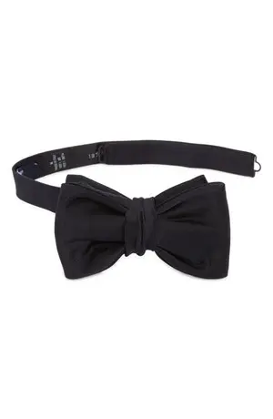 Thom Sweeney Silk Bow Tie - Midnight Navy