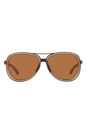 Oakley Oakley Split Time Prizm™ Polarized Pilot Sunglasses Bronze