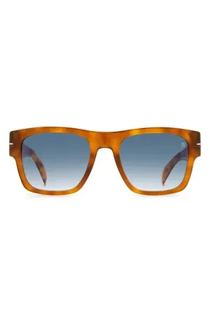 DB EYEWEAR BY DAVID BECKHAM David Beckham Eyewear Rectangular Sunglasses Havana Honey / Blue