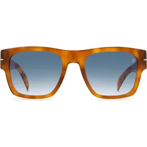 DB EYEWEAR BY DAVID BECKHAM Rectangular Sunglasses - Havana Honey