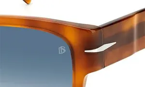 DB EYEWEAR BY DAVID BECKHAM Rectangular Sunglasses - Havana Honey