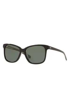 COSTA DEL MAR Phantos 57mm Polarized Sunglasses - Black
