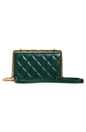 Alexander McQueen Alexander Knuckle Ring Quilted Leather Shoulder Bag