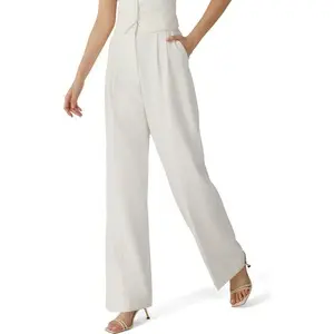 FAVORITE DAUGHTER Pinstriped Favorite Pants - Ivory
