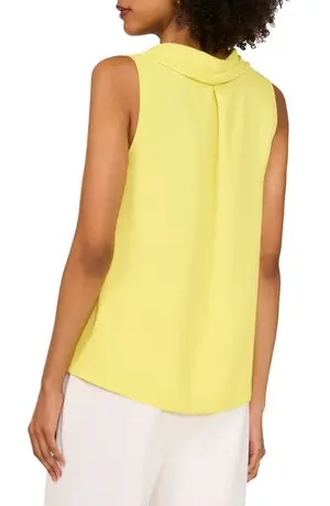 Vince Camuto Cowl Neck Sleeveless Blouse - Limoncello