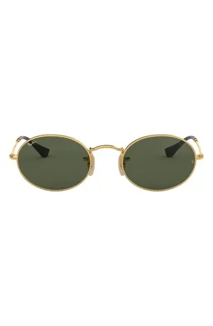 Ray-ban Oval Sunglasses - Gold/ Green