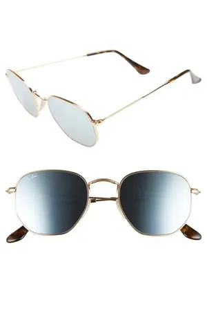 Ray-ban Ray-Ban Oval Sunglasses Gold Silvr