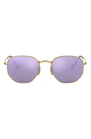 Ray-ban Ray-Ban Oval Sunglasses Gold/ Wisteria Flash
