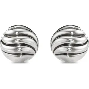 David Yurman Sculpted Cable Stud Earrings - Silver