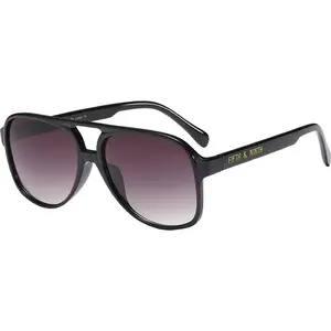 FIFTH & NINTH Kingston Aviator Sunglasses - Black/black
