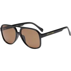 FIFTH & NINTH Kingston Aviator Sunglasses - Brown/brown