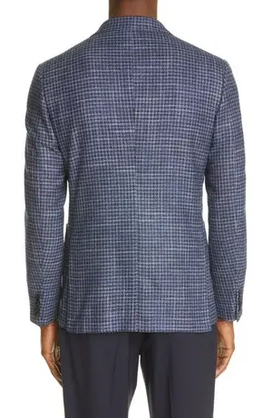 Zegna Crossover Micro Check Wool Sport Coat