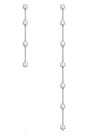 SWAROVSKI Swarovski Constella Asymmetric Drop Earrings Silver