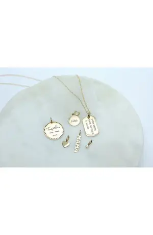 Zoe Chicco Mantra Coin Pendant