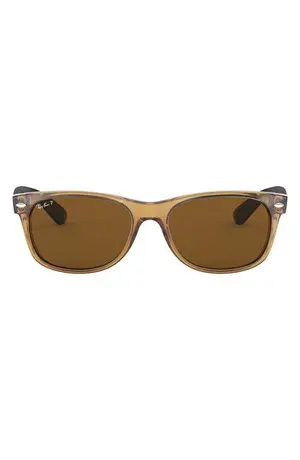 Ray-ban 55mm Rectangular Sunglasses - Honey