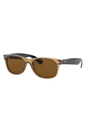 Ray-ban 55mm Rectangular Sunglasses - Honey