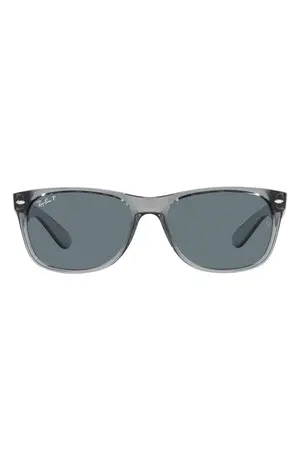 Ray-ban Ray-Ban 55mm Rectangular Sunglasses Transparent Grey
