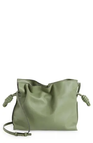 Loewe Flamenco Leather Clutch Rosemary 6424