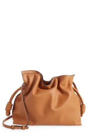 Loewe Flamenco Leather Clutch Warm Desert 2586