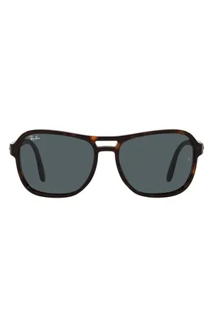 Ray-ban Ray-Ban Wayfarer Rectangular Sunglasses Havana/ Blue